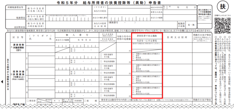 非居住者である親族に係る扶養控除の見直しに関する項目がありません。どうすればいいですか？ マネーフォワード クラウド年末調整サポート